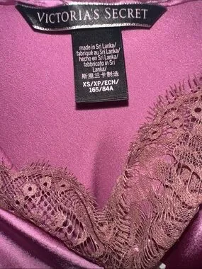 Intimates & Sleepwear | Silky Mauve Slip Dress With Lace Trim | Poshmark